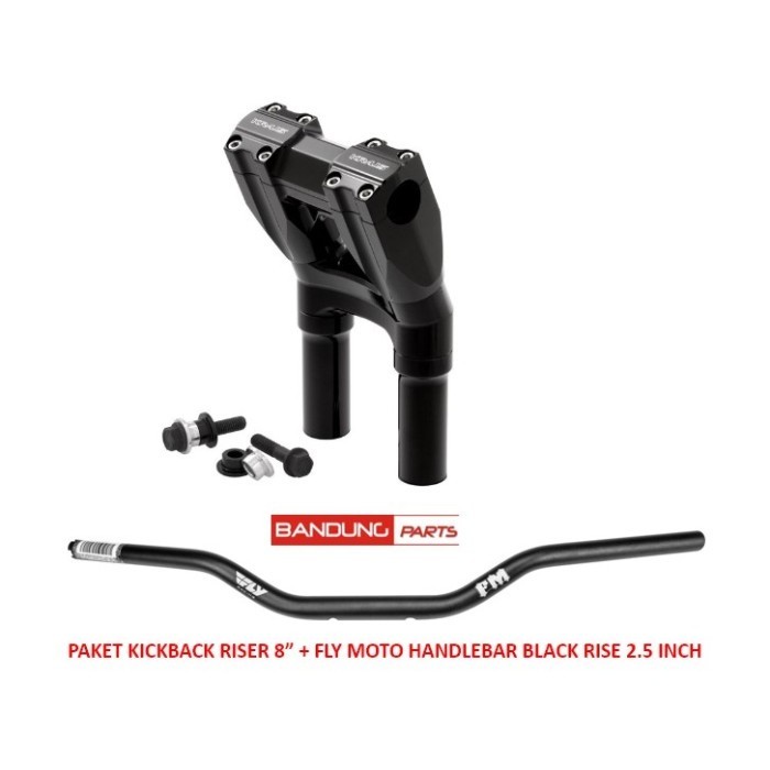 Jual Diskon!!! PAKET KRAUS KICKBACK RISER 8" + FLY MOTO HANDLEBAR BLACK ...