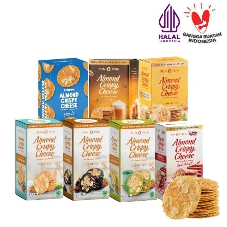 Jual Almond Crispy Cheese Bundle 7 Rasa [ All Variant ] Punpun | Shopee Indonesia