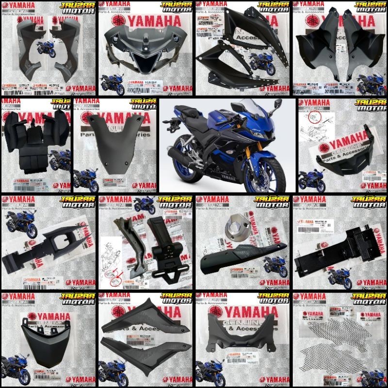 Jual PAKET COVER FULL FUL BODY KASAR YZF R15 VVA R15 V3 ORIGINAL YAMAHA ...