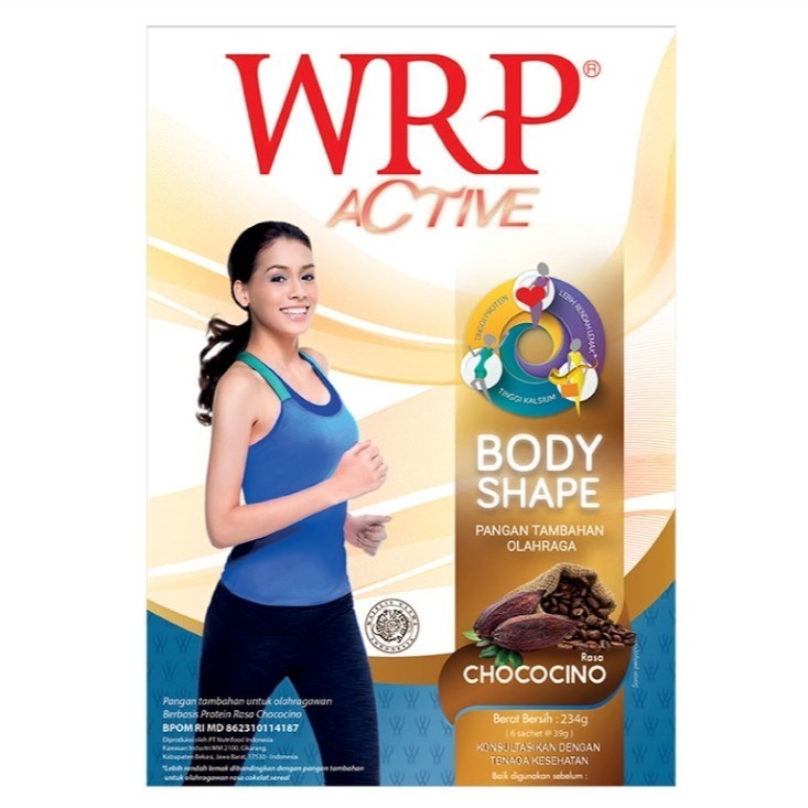 Jual WRP Active Body Shape High Protein & Calsiun Chococino 234 g ...