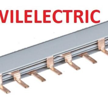 Jual NEW Busbar sisir rel jumper tembaga MCB 3P 3 phase 1m 1 meter ...