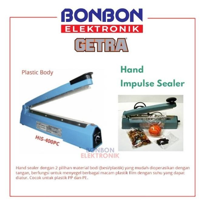 Jual [Ready Stock] Getra Hand Impulse Sealer His-400Pc / Mesin Penyegel ...