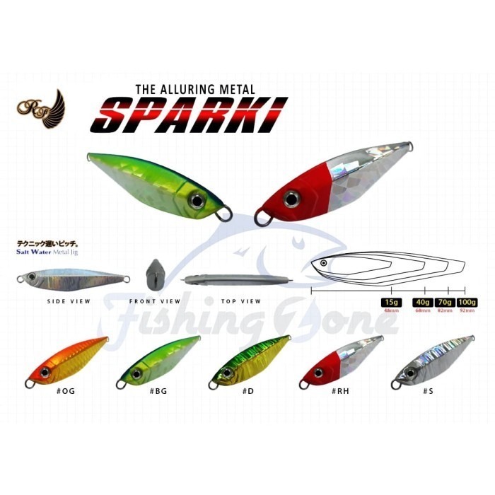 Jual RodFord SPARKI Salt Water Metal Jig 70g | Shopee Indonesia