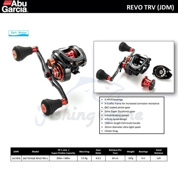 Jual Abu Garcia REVO TRV-L Baitcasting Reel - Left Handle (JDM) | Shopee Indonesia