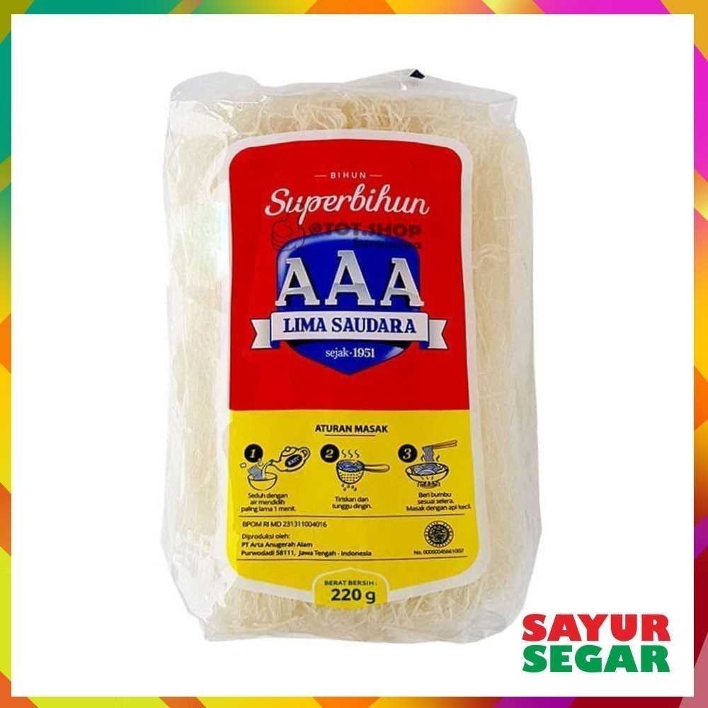 Jual Mie Bihun Superbihun Aaa Lima Saudara [220G] | Shopee Indonesia