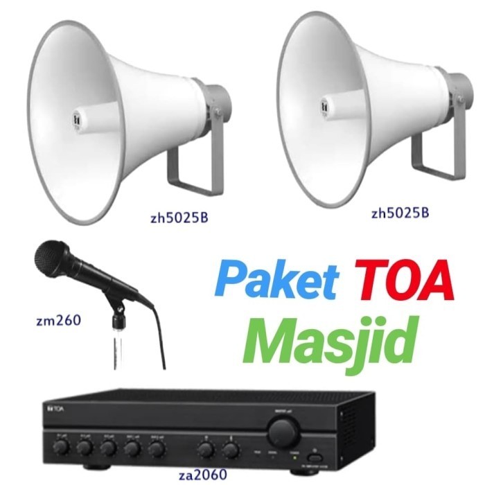 Jual Terlaris!! Paket Toa Masjid 5025B (25 Watt) + Amplifier Za 2060 ...