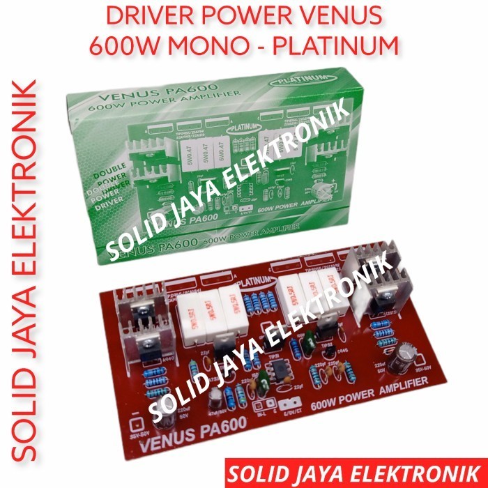 Jual Terlaris!! Kit Driver Power Venus 600W Amplifier Ampli Mono Pa600 ...