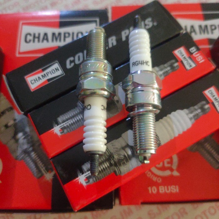 Jual Busi Champion Rg 4Hc Panjang Harga Perkotak Isi 10 Pcs | Shopee ...