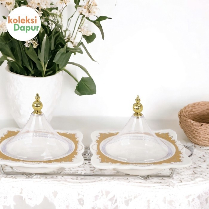 Jual Tempat Roti Persegi Vicenza P76 Padi, Square Cake Plate, Wadah ...