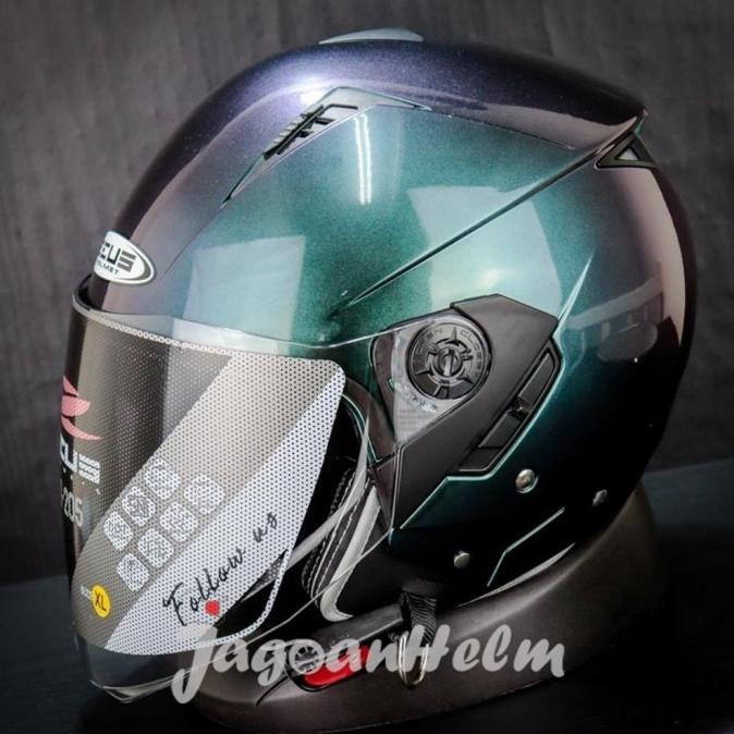 Jual helmet zeus helm zs 205 solid | chamaleon purple | zs205 half face ...