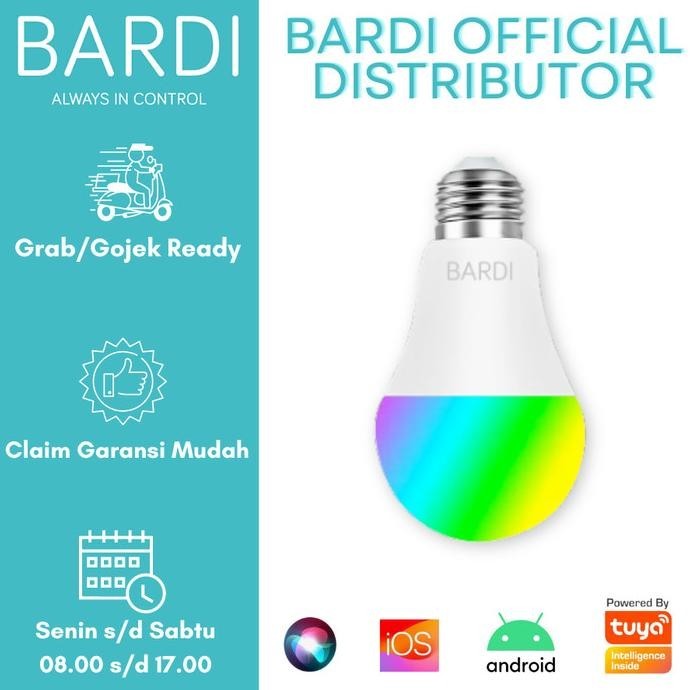 Jual Bardi Smart Light Bulb 12W Rgb+Ww Wifi Wireless Lot- Home Mall Raquel | Shopee Indonesia