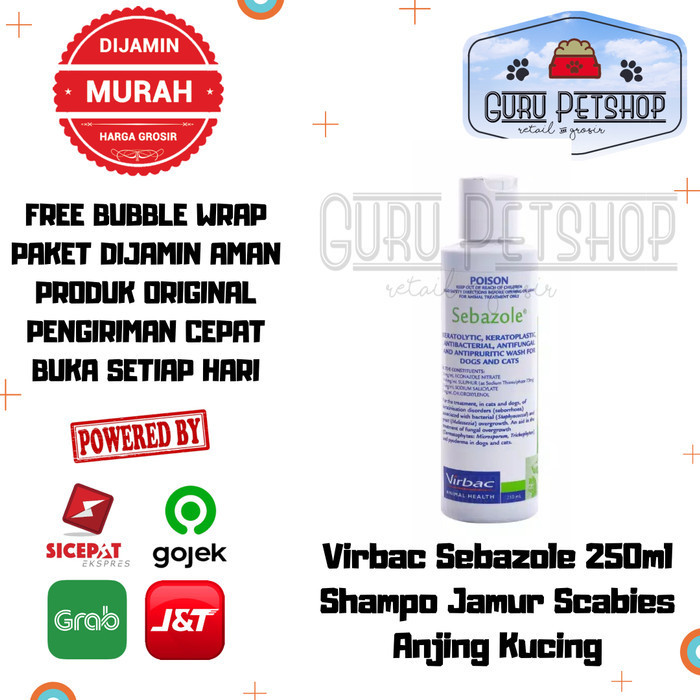 Jual Virbac Sebazole 250Ml Sebazole Shampo Jamur Scabies Anjing Kucing ...