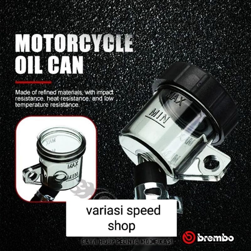 Jual Botol Tabung Minyak Rem Mini Smoke Clear Tabung Minyak Rem Mini ...