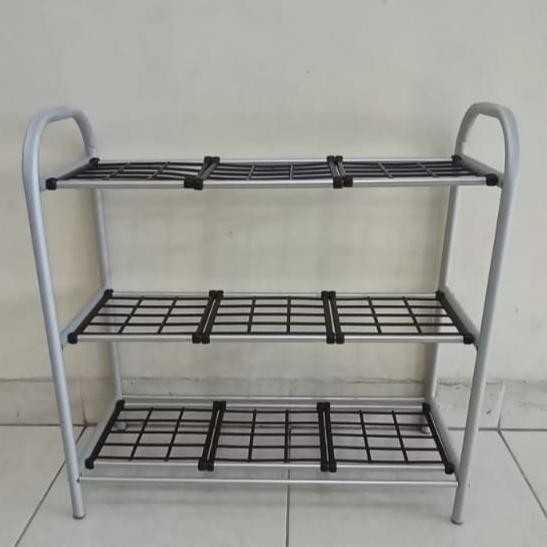 Jual Rak Sepatu Aluminium 3 susun | Shopee Indonesia