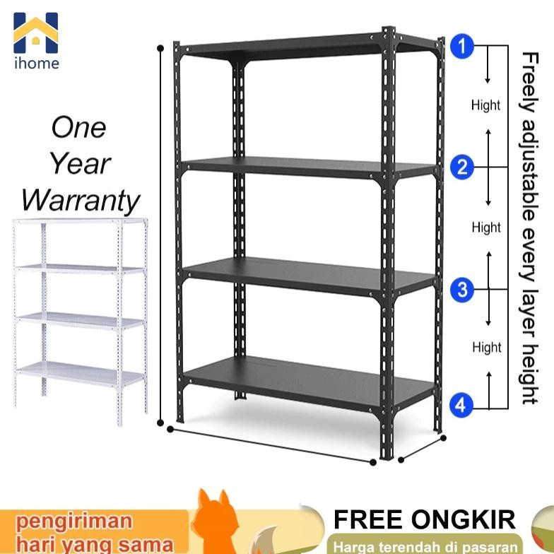 Jual Rak Besi 100% Besi Rak gudang 5 susun Rak Besi Siku | Shopee Indonesia