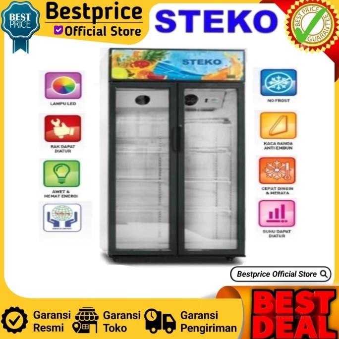 Jual [Garansi] Showcase Steko Mg 750 Kulkas Minuman 2 Pintu Steko No ...