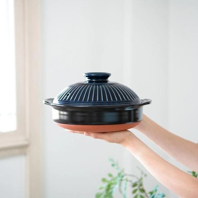 Jual [New] Japan Ceramic Hotpot Donabe Caserole Ginpo Kikka Nabe No.9 ...