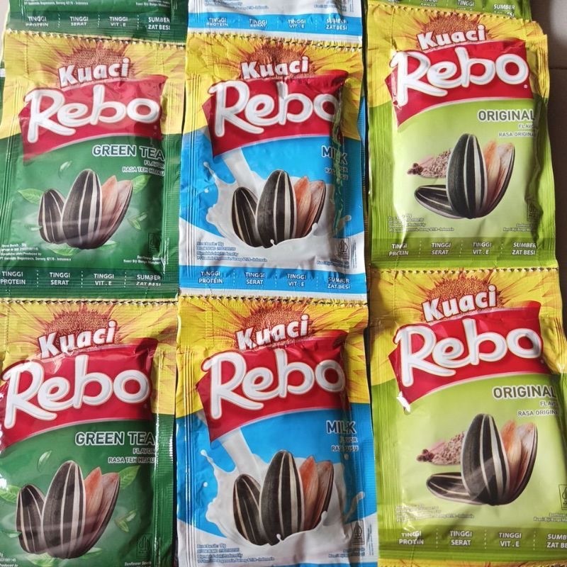 Jual Kuaci Rebo rencengan isi 10 Original / Salted Caramel / Milk ...
