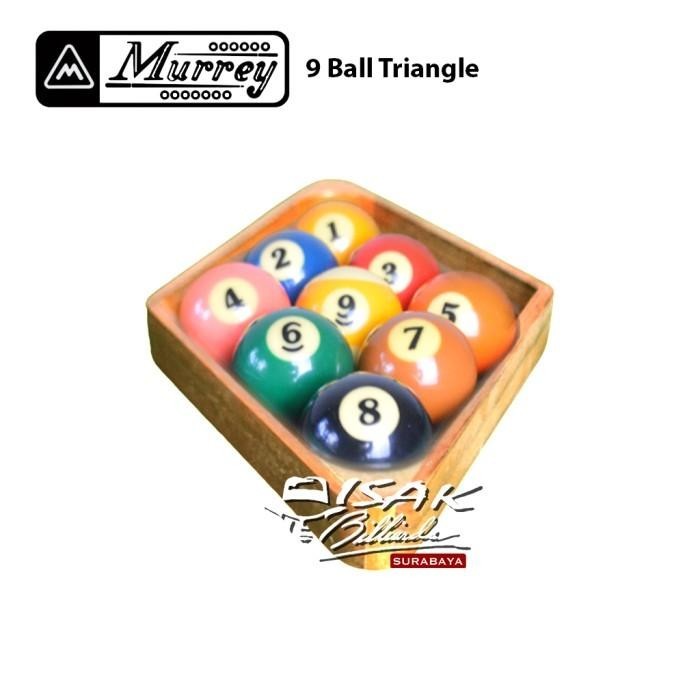 Jual Murrey 9-ball Diamond Billiard Rack - Wood - Segitiga bola-9 Kayu ...