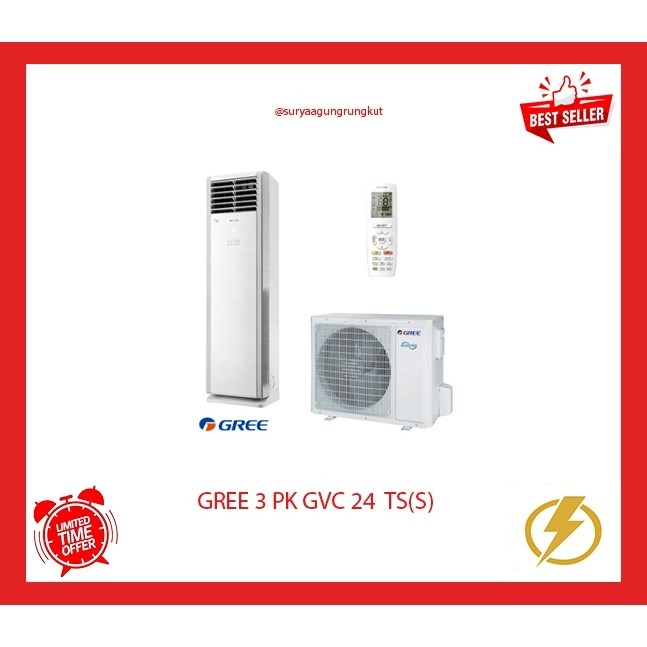 Jual AC STANDING GREE 3 PK 2500 WATT GVC - 24 TS | Shopee Indonesia