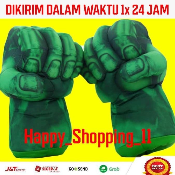 Jual Properti Cosplay/ Tangan Hulk Plush Cosplay Hulk Hand Marvel ...