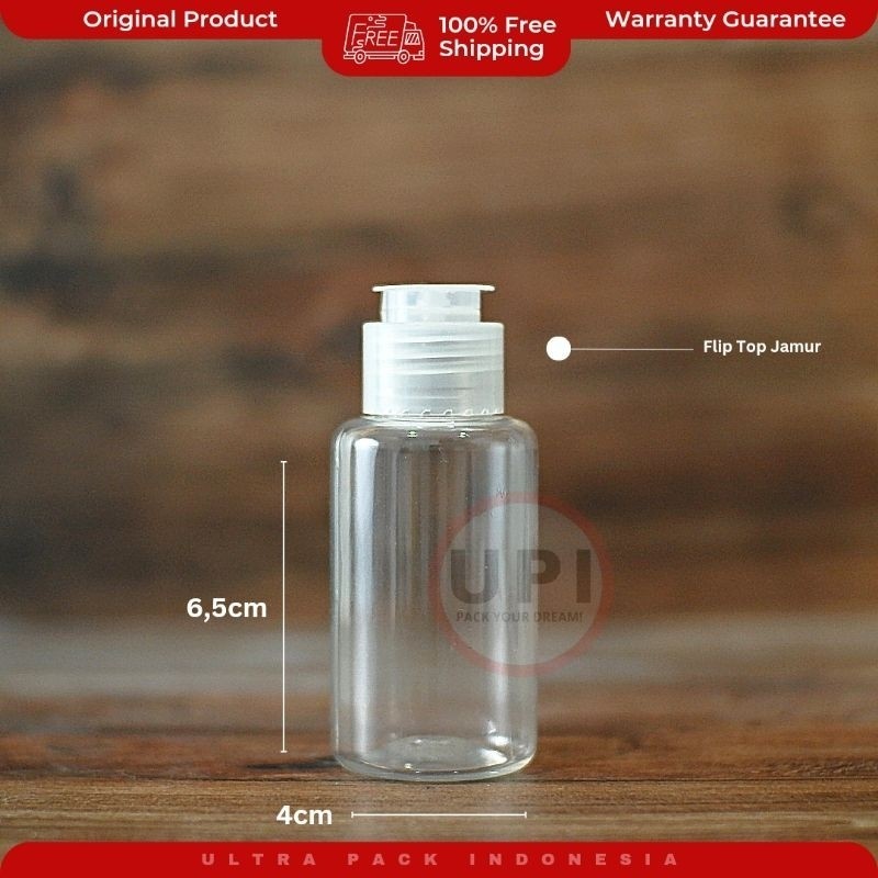 Jual KEMASAN BOTOL FLIPTOP ISI ULANG - BOTOL PET TUBULAR 60ML CLEAR + FLIP TOP JAMUR | Shopee ...