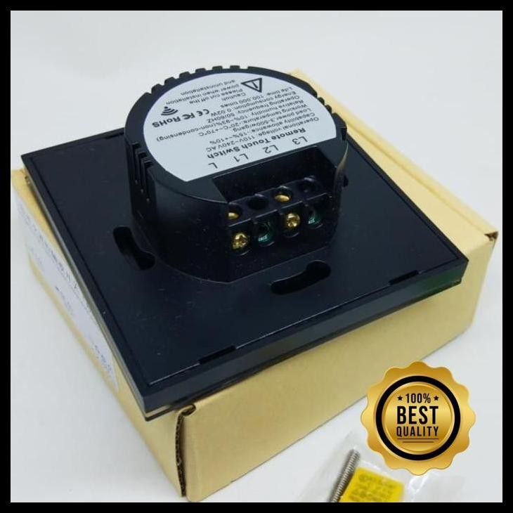 Jual Touch Switch Saklar Lampu 3 Gang ....... Bonus Remote Control ...