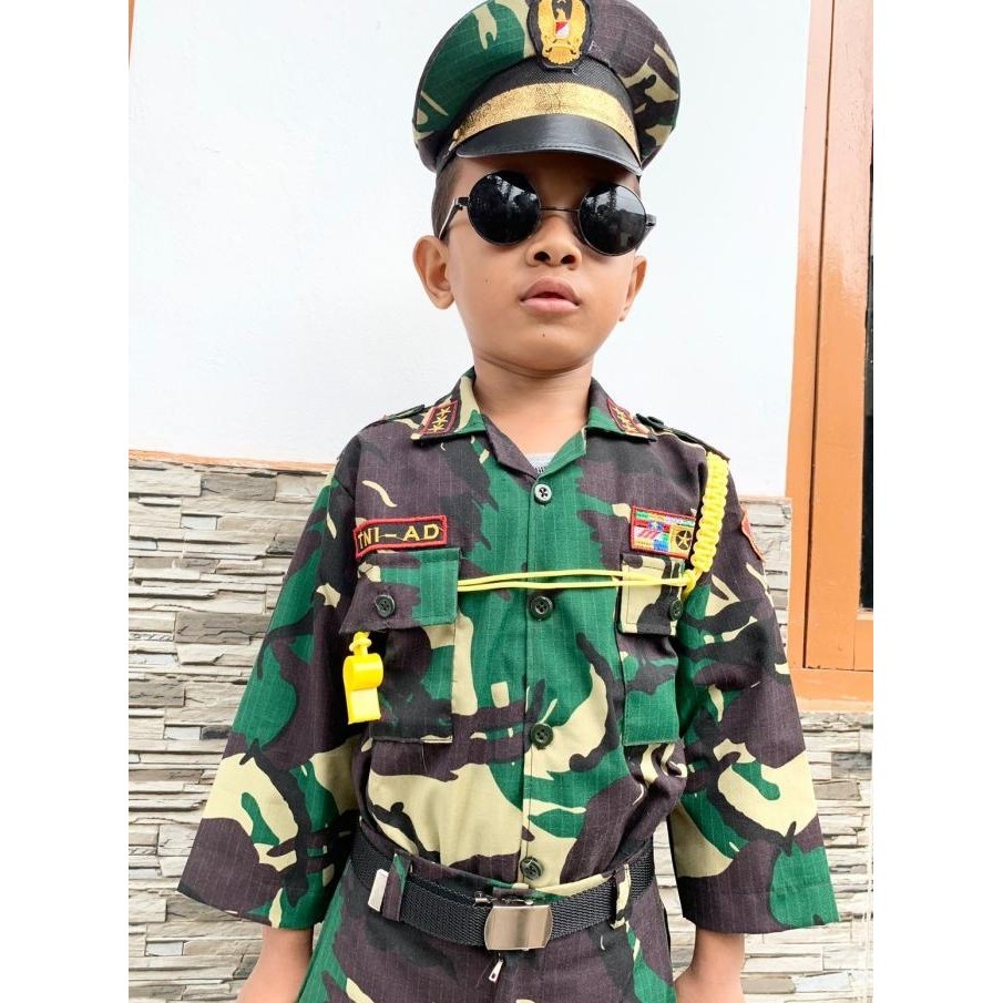 Jual Baju Profesi Anak/Baju Profesi TNI AD (TOPI) Laki | Shopee Indonesia