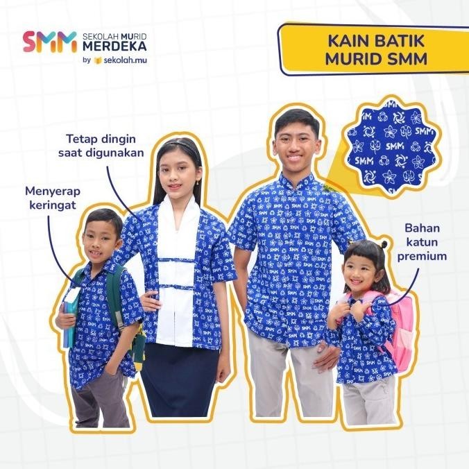 Jual Kain Batik Seragam Sekolah Murid Merdeka SMM | Shopee Indonesia