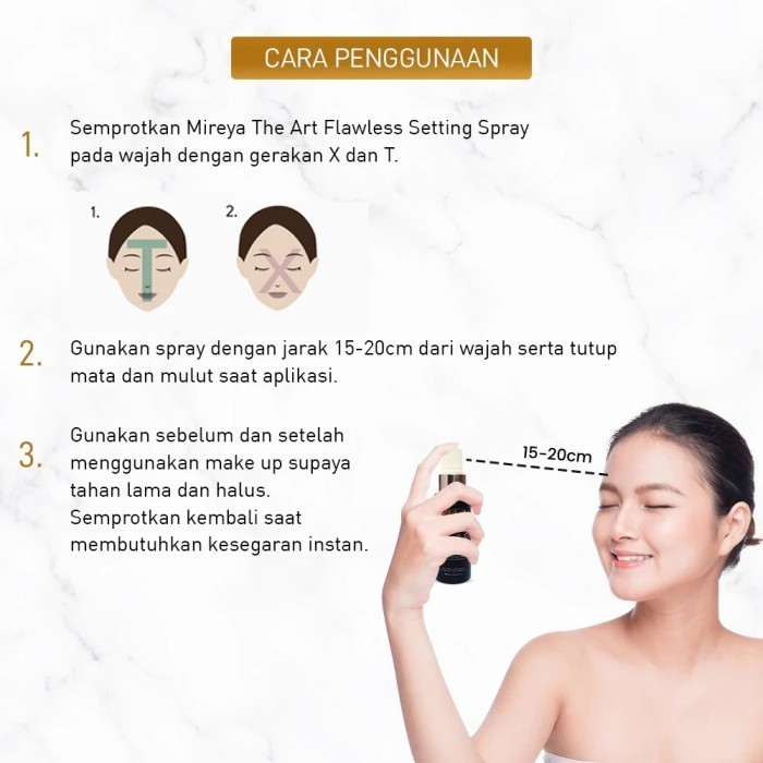 Jual Mireya The Art Flawless Setting Spray 100ml - Mireya Setting Spray ...