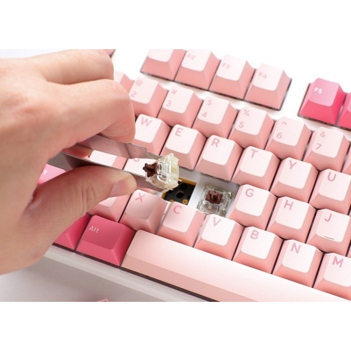 Jual Ducky One 3 Gossamer Pink Fullsize RGB Mechanical Gaming Keyboard ...