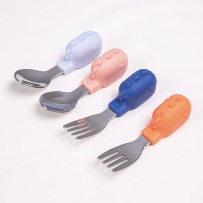 Jual HEORSHE Baby Fork and Spoon Set Sendok Garpu Bayi Balita BLW Asli ...