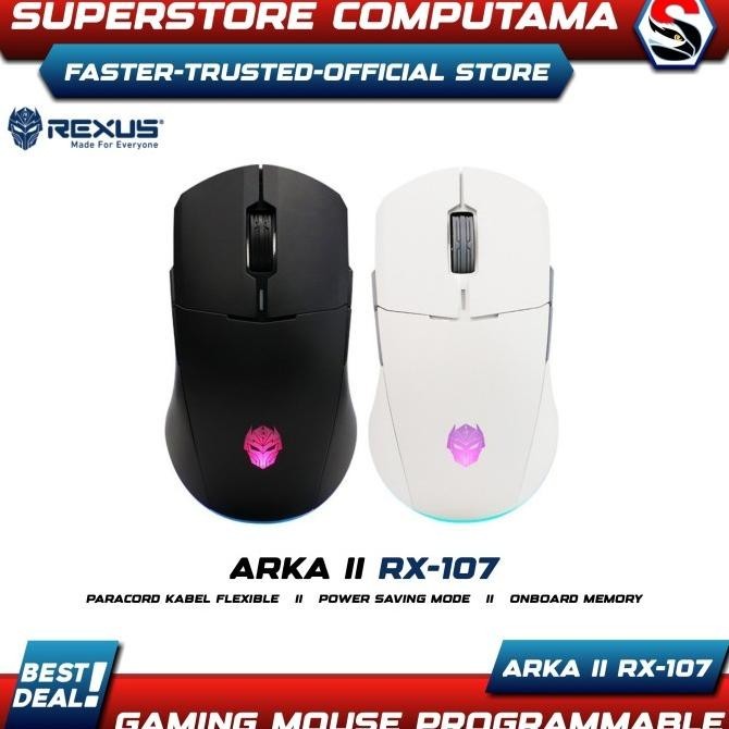 Jual Rexus Arka Ii Rx-107 Dual Connection - Rgb Wireless Gaming Mouse ...