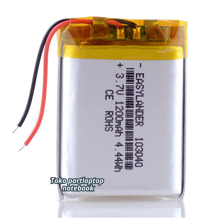 Jual Baterai Lithium Polimer Isi Ulang 1200mah 3 7v 103040 3 7v