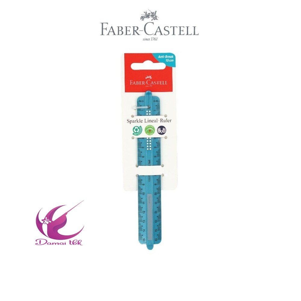Jual Faber Castell Penggaris Sparkle Ruler | Shopee Indonesia