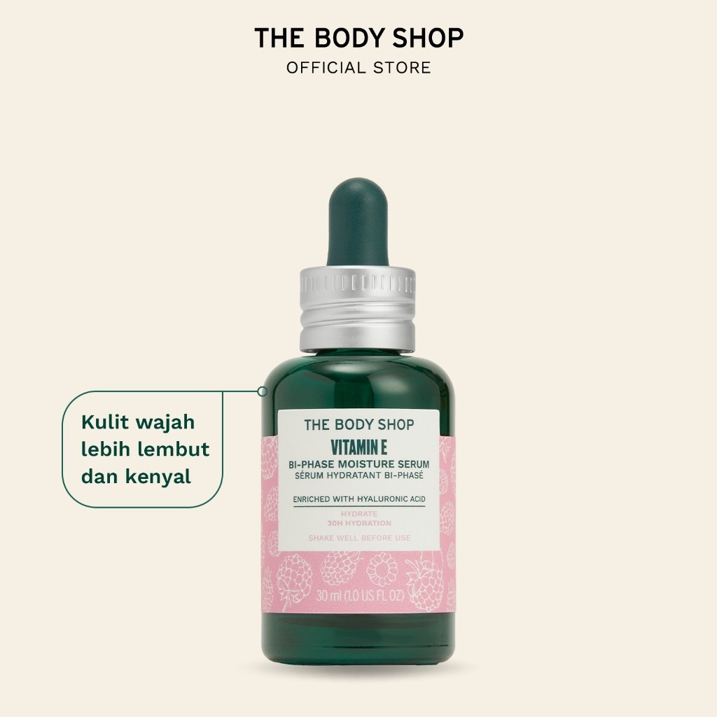 Jual The Body Shop Vitamin E Bi-Phase Moisture Serum 30Ml | Shopee ...