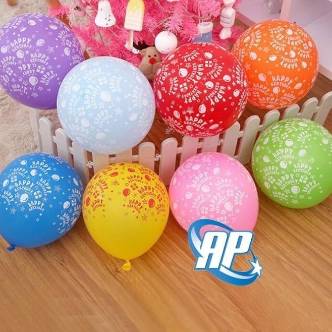Jual Balon Latex Hbd 1 Pak Isi 100Pcs / Balon Per Pack / Balon Karet ...