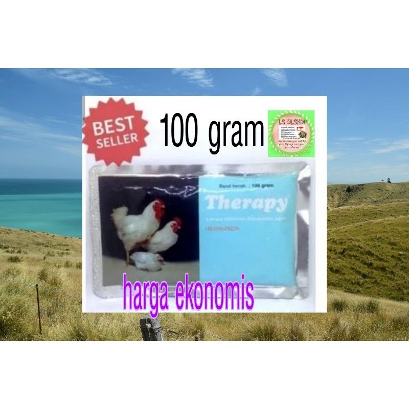 Jual THERAPY 100gram obat ayam unggas crd | Shopee Indonesia