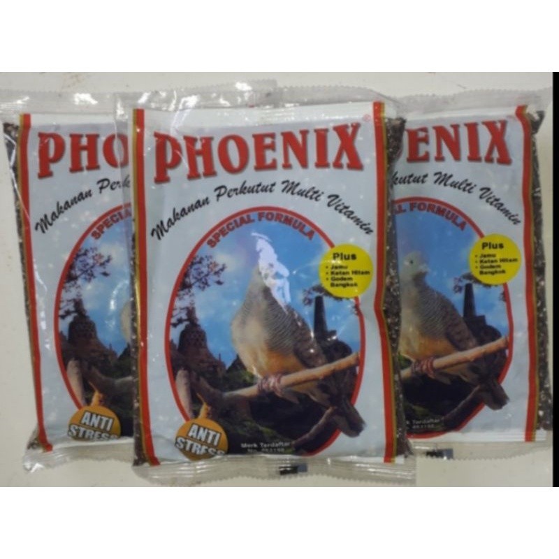 Jual phoenix ketan hitam 200gr pakan makanan burung perkutut terkukur ...