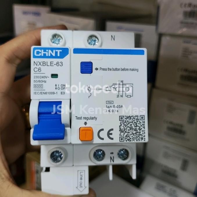 Jual RCBO 30MA ELCB+MCB NXBLE-63 1P+N 6A 10A 16A 20A 25A 32A 40A 50A CHINT | Shopee Indonesia
