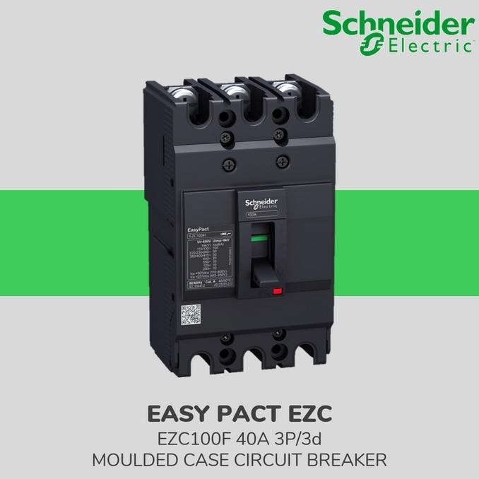 Jual Schneider EasyPact EZC100F Mccb 40A 3P 10Ka - EZC100F3040 | Shopee Indonesia
