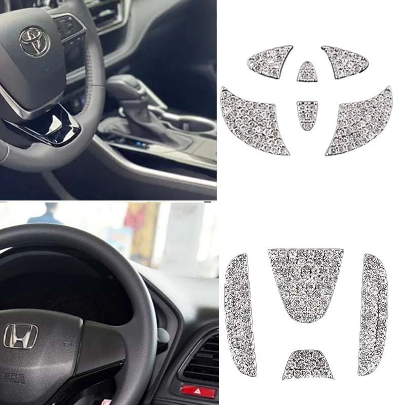 Jual Logo Setir Toyota /Logo Stir Honda Bling Sticker Stir Mobil Logo ...