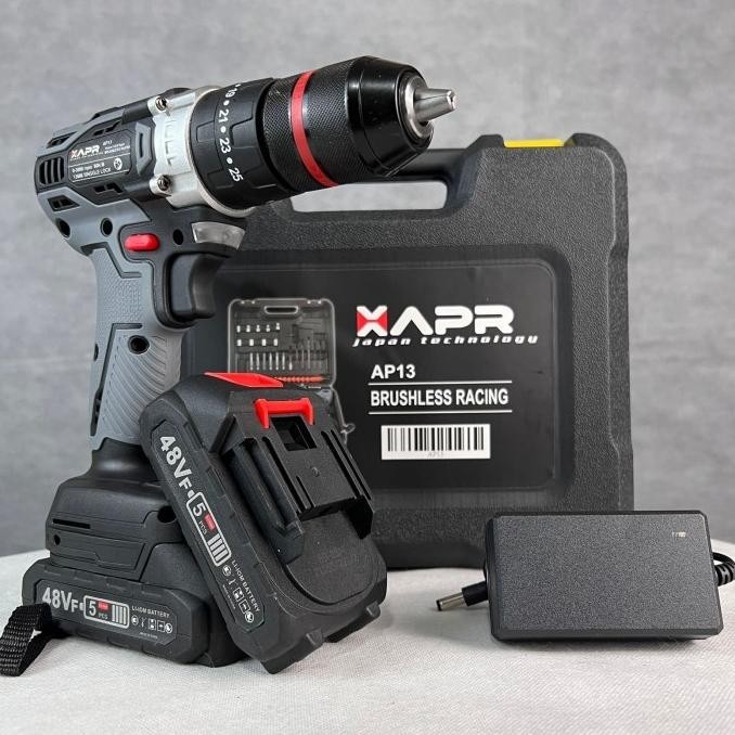 Jual Bor Cordless 48V 13Mm Apr Ap13 Impact Drill Mesin Bor Baterai ...