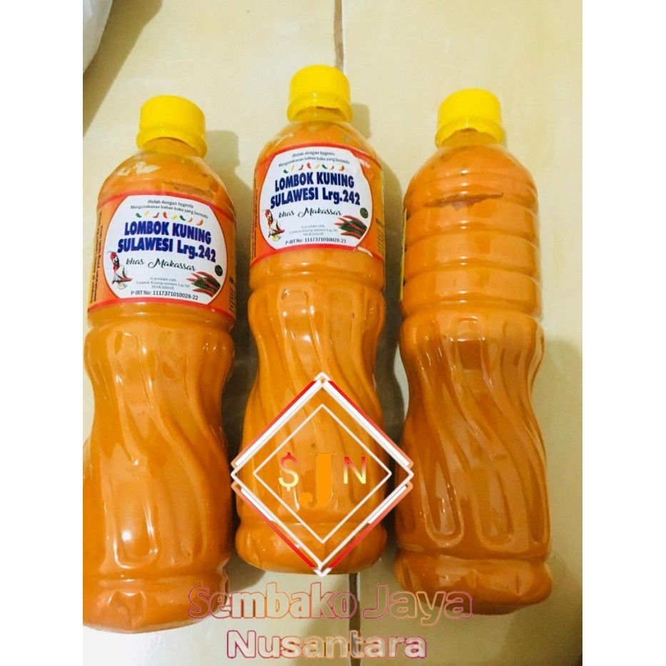 Jual Sambal Lombok Kuning/Saos/Lombok Kuning Sulawesi 600Ml Khas ...