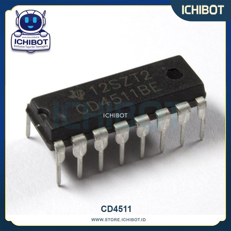 Jual IC CD4511 CD4511BE DIP Encoder Decoder Multiplexer BCD to 7 Segment | Shopee Indonesia