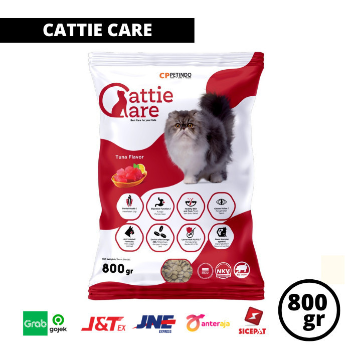 Jual Cattie care 800gr freshpack makanan kucing kering | Shopee Indonesia
