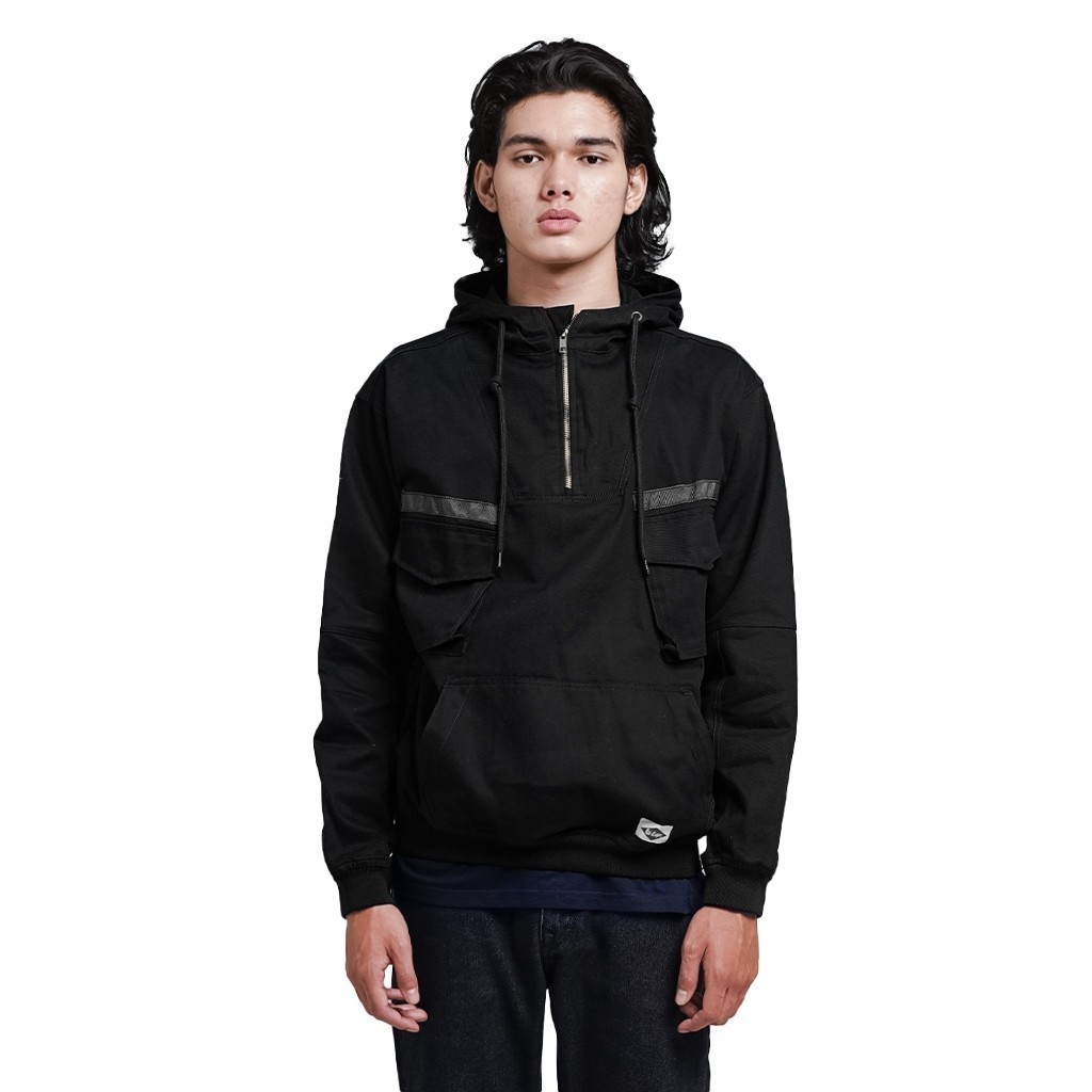 Jual Lee Cooper Long Jacket Earl Black | Shopee Indonesia