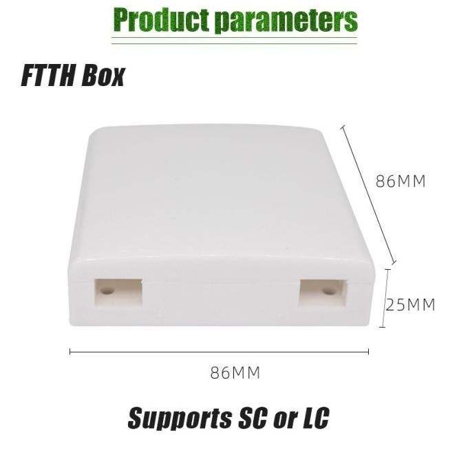 Jual Premium Fiber Optik Roset 2 Core Telkom Kosongan Box Termination ...