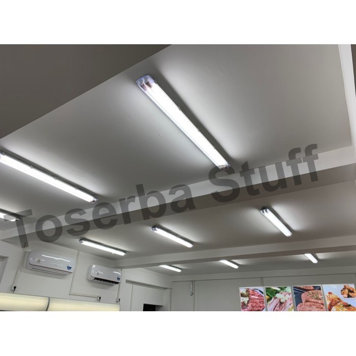 Jual KAP LAMPU COLD ROOM STORAGE WEATHER PROOF ISI 2 LAMPU 2X36 16W LED ...