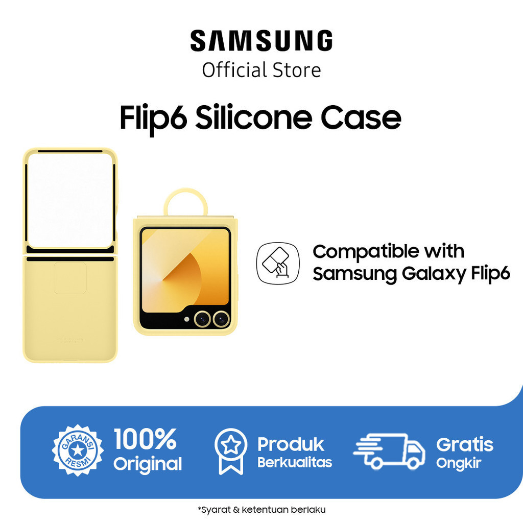 Jual Samsung Galaxy Z Flip6 Silicone Case - Yellow | Shopee Indonesia